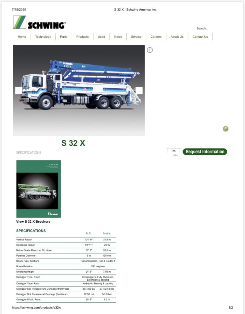 Available Equipment – CONCRETE PUMPING INCORPORATED 614-252-0037